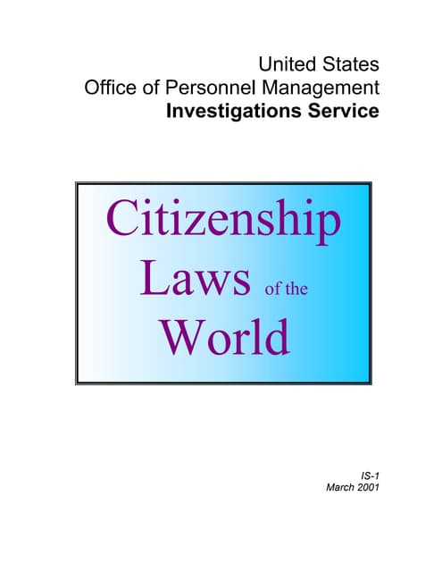 U.S. citizen powerpoint | PPTX