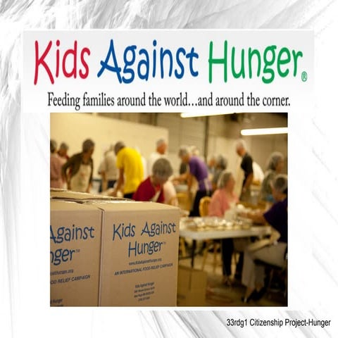 Kids Against Hunger Presentation | PPTX
