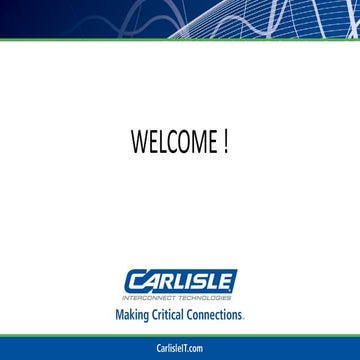 Carlisle Interconnect Technologies - Product Overview | PDF