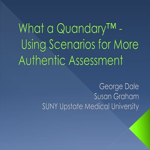 CIT 2014 Quandary presentation | PPTX