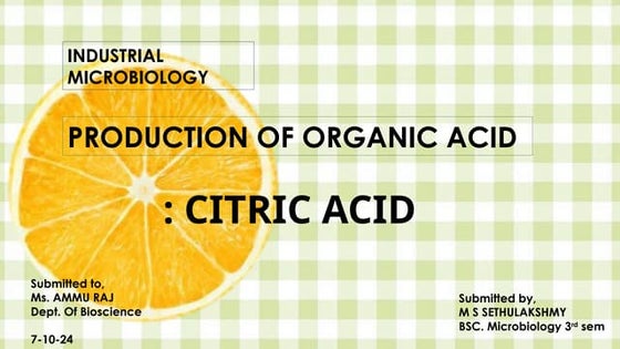 Microbial production of Organic acids.pptx