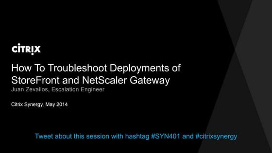 Using NetScaler Insight to Troubleshoot Network and Server Performance ...