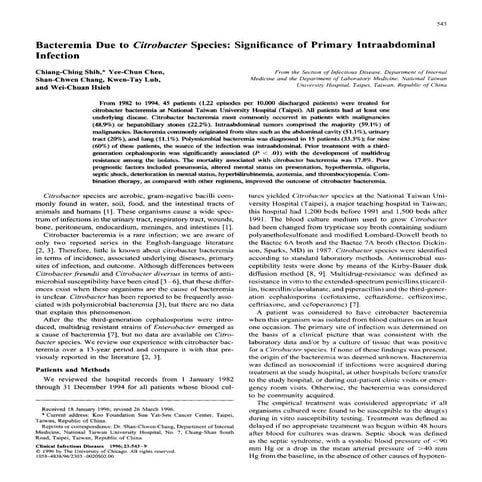 Citrobacter | PDF