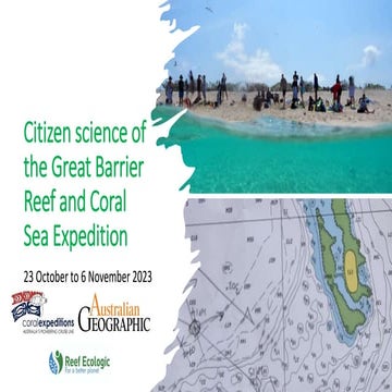 Citizen science of the Great Barrier Reef and Coral Sea Expedition | PPT
