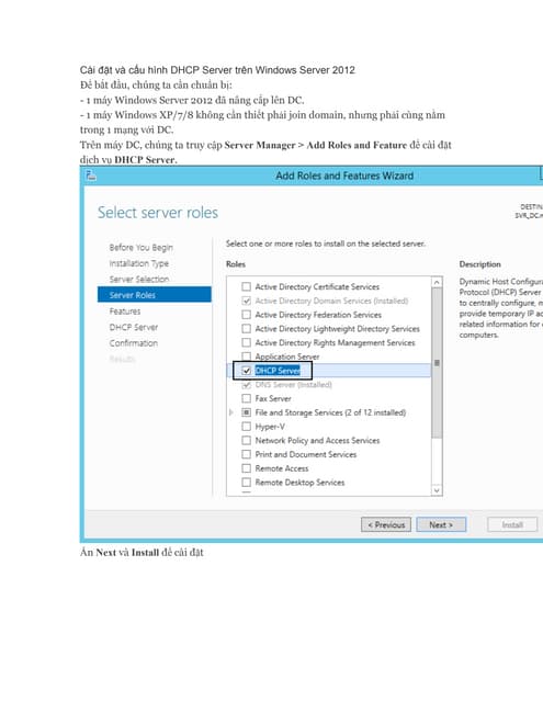 Cài đặt và cấu hình dns server trên windows server 2012 | PDF