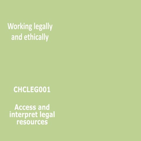 Week 04 access and interpret legal resources (Australia) | PPTX | Web ...