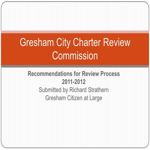 City Charter Review Commission | PPTX