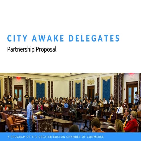 City awake Delegates Partnership Deck | PPT