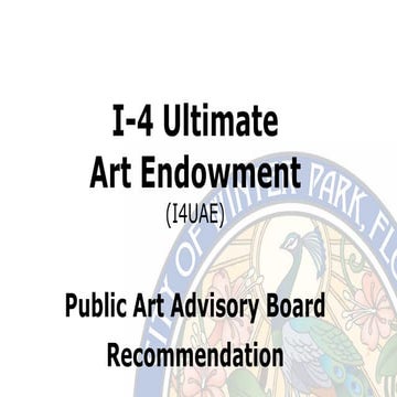 City commission presentation of i 4 ultimate art selection rlf 02.24.20