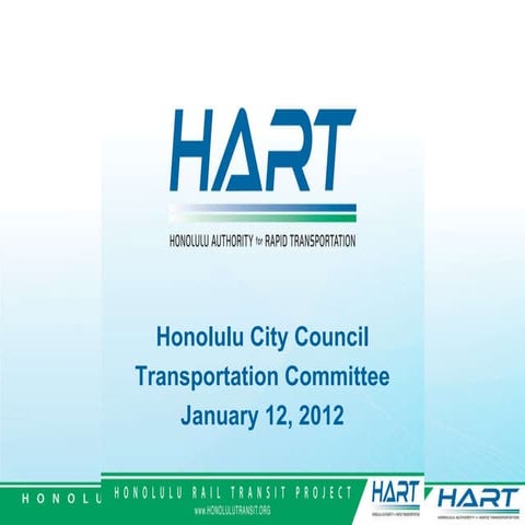 HART Presentation to Council Jan. 12 | PPT