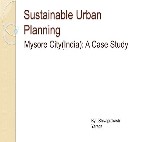 Sustainable Urban Planning | PPTX
