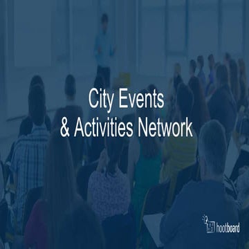 City Events and Activities Network | PPTX
