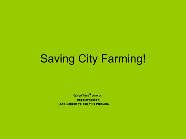 Urban agriculture presentation (2) | PPTX