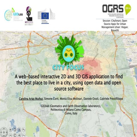 City focus: A web-based interactive 2D and 3D GIS application to find ...