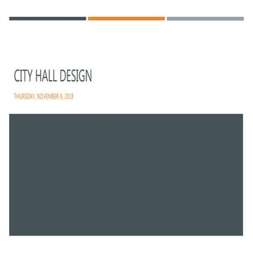 City Hall Exterior Design | PPTX