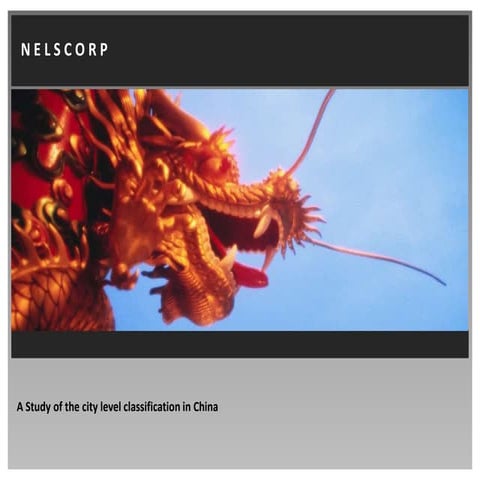 City Level Classification - P.R. China | PPTX