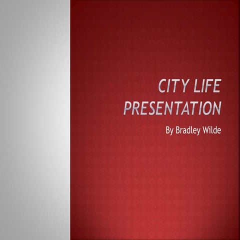 City life presentation | PPT