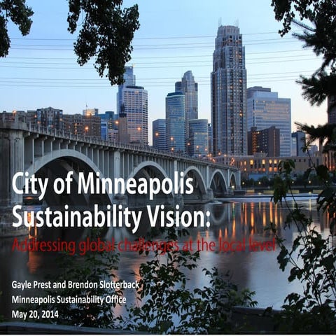 City of Minneapolis: Sustainability Vision | PDF