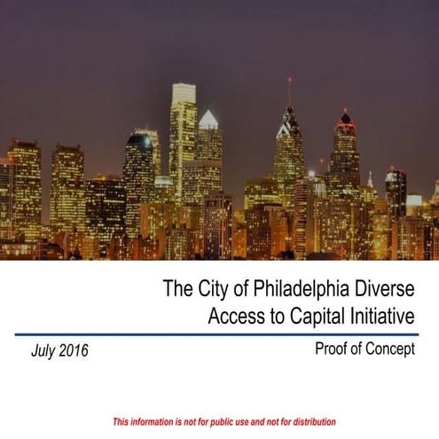 City of philadelphia diverse supply chain presentation (1) | PPT