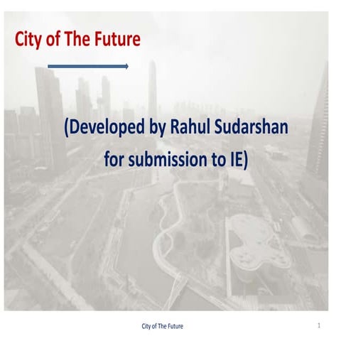 Cities of the future | PPTX