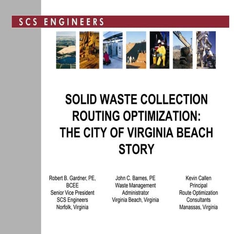 City of virginia beach solid waste collection route optimization waste ...