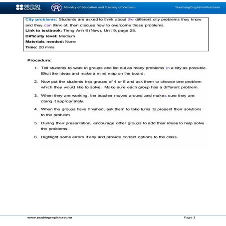 City problems | DOCX