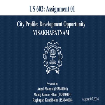 City profile visakhapatnam | PPTX