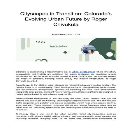 Cityscapes in Transition_ Colorado’s Evolving Urban Future by Roger ...
