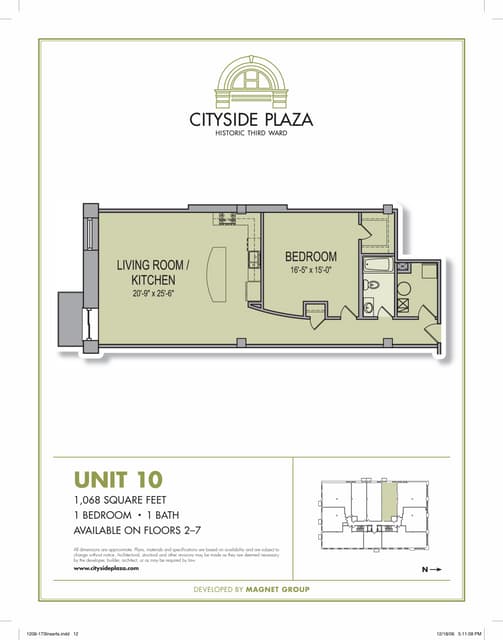 City side plaza unit 9 1,652 sqft west view | PDF