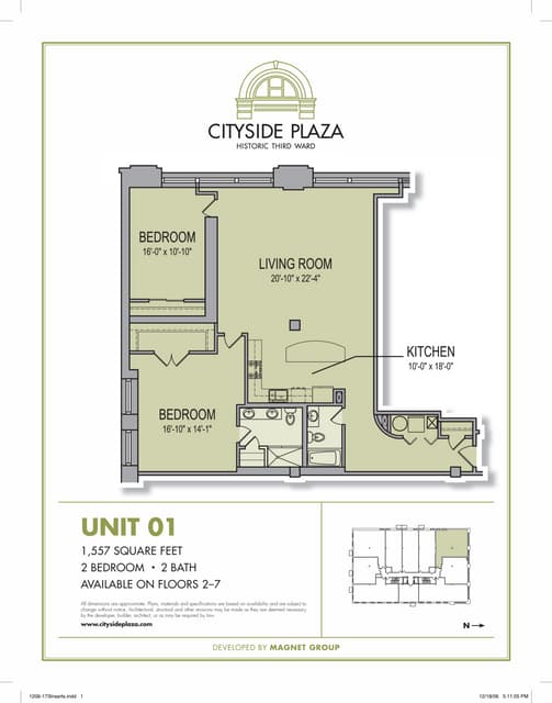 City side plaza unit 2 1,070 sqft north view | PDF