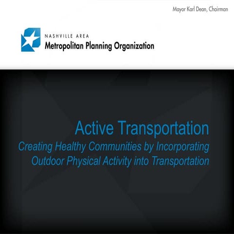 Active Transportation | PPT | Fitness and Exercise | Healthy Living