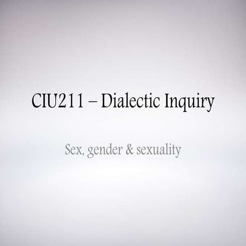 CIU211 - Dialectic Inquiry | PPT