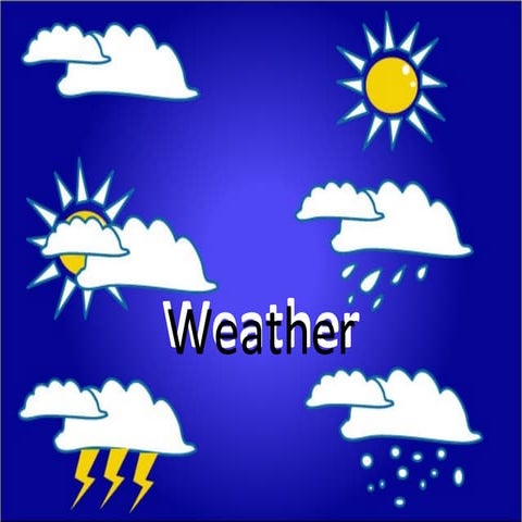 Weather vocabulary/simple present/progressive | PPT