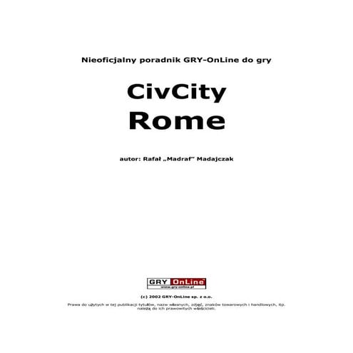 Civ City | PDF