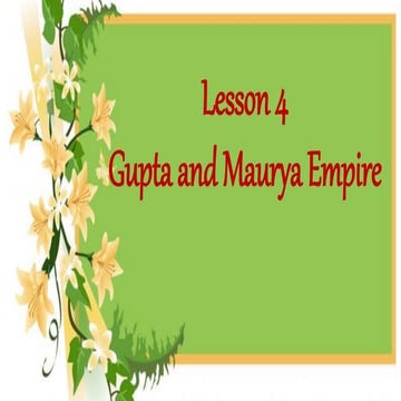 Maurya-GuptaEmpires PowerPoint presentation | PPT
