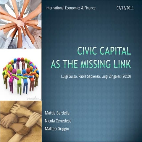 CIVIC CAPITAL AS THE MISSING LINK | PDF