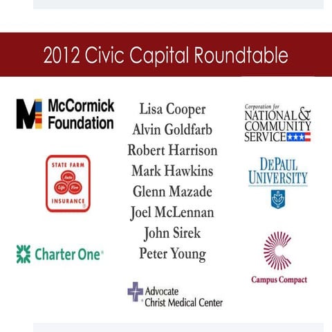 Civic Capital Roundtable | PPTX