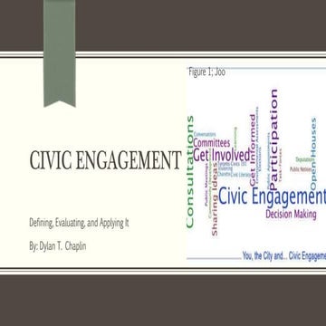Presentation on the Role of Civic Engagement and Service Learning in ...