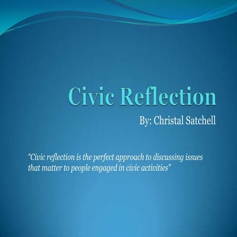 Civic reflection | PPTX