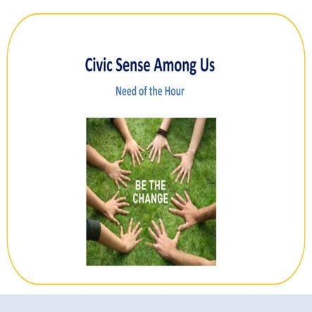 civic sense | PPT