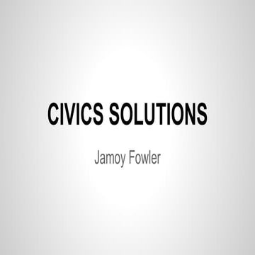 Civic solution | PPTX
