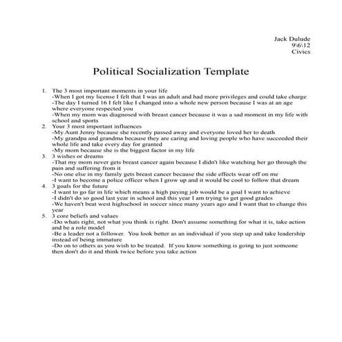 Civics template | ODT