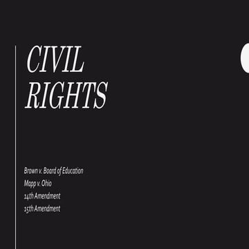 Civil Rights Presentation | PPTX