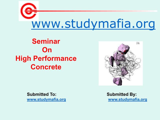 Civil engineering High performance concrete | PPTX | Geology | Science Civil engineering High performance concrete | PPTX | Geology | Science