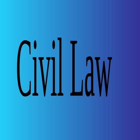 Civil Law Presentation | PPT