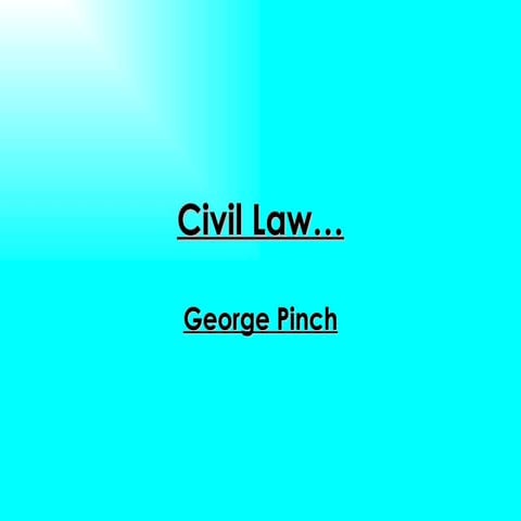 Civil Law | PPT