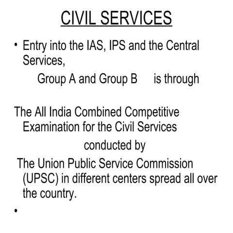 Civil services | PPT