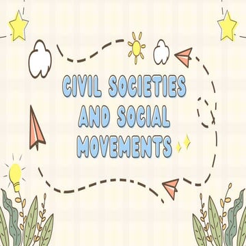 Lesson 11: CIVIL ORGANIZATION AND SOCIAL MOVEMENTS | PPTX