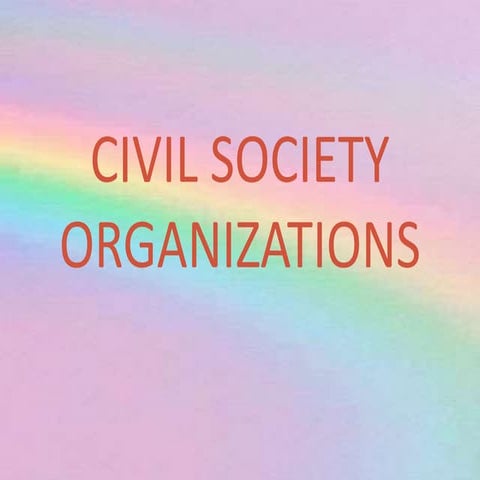 Civil society organizations | PPTX