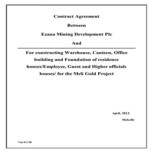 Civil construction draft contarct document | PDF